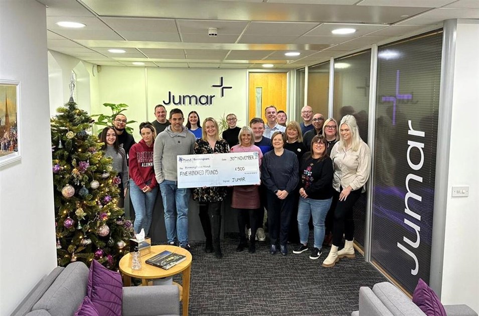Jumar Solutions is fundraising for Birmingham Mind