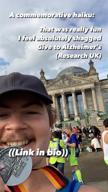 Eric Ohlund is fundraising for Alzheimer's Research UK