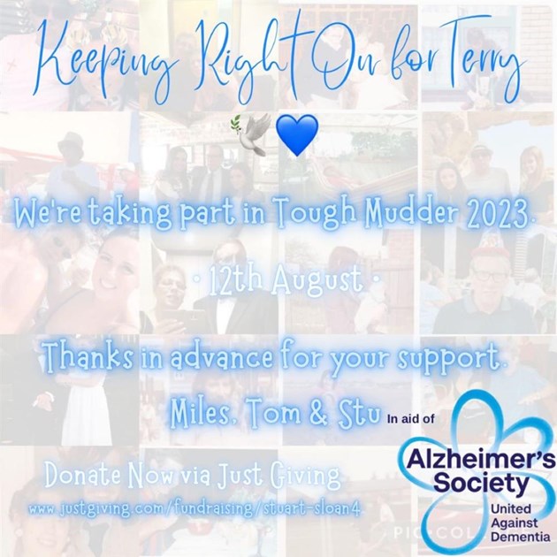 Stuart Sloan is fundraising for Alzheimer's Society