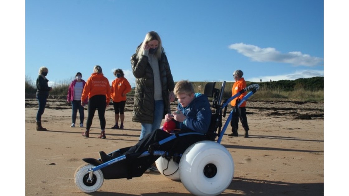 Debbie Skene is fundraising for DORNOCH BEACH WHEELCHAIRS