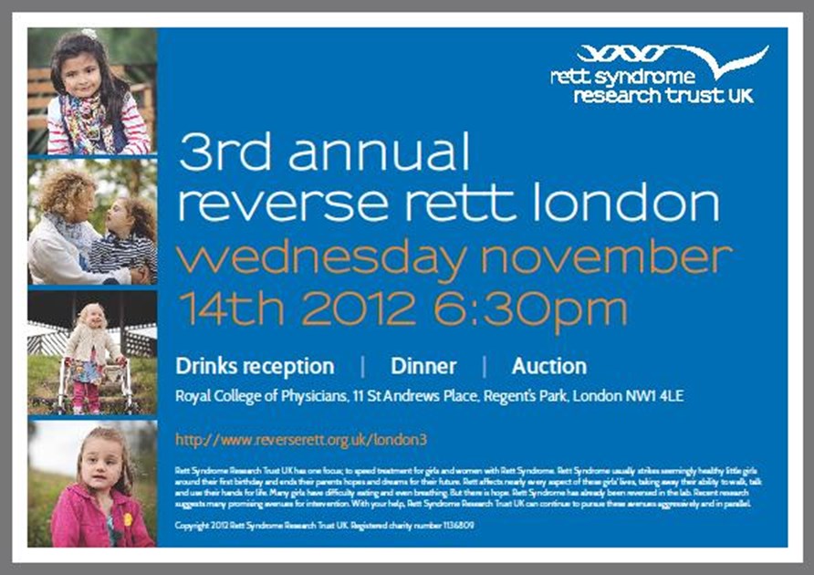 Reverse Rett Rett Syndrome Research Trust UK is fundraising for Reverse ...