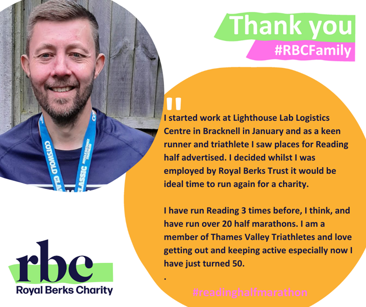 Peter Burch is fundraising for Royal Berks Charity