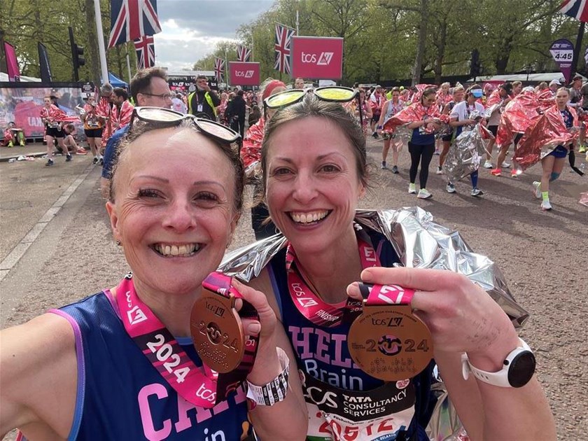Catherine Abrahart and Helen Crampton is fundraising for Brain Research UK