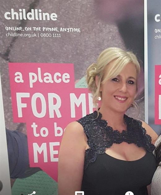 sharon humphries is fundraising for ChildLine