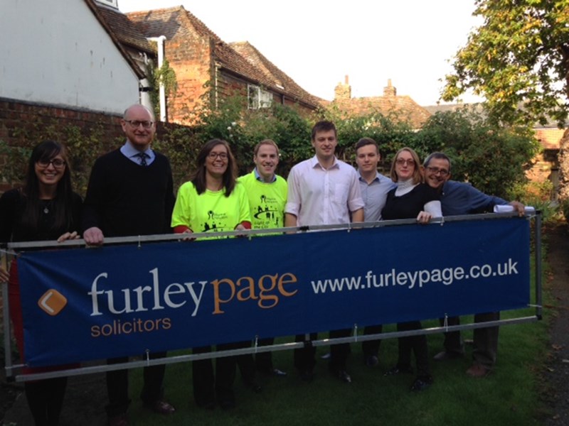 Furley Page Solicitors is fundraising for Pilgrims Hospices In East Kent