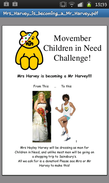 Hayley Harvey is fundraising for BBC Children in Need
