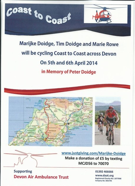Marijke Doidge is fundraising for Devon Air Ambulance Trust