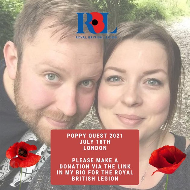 Dionne Atkins is fundraising for The Royal British Legion