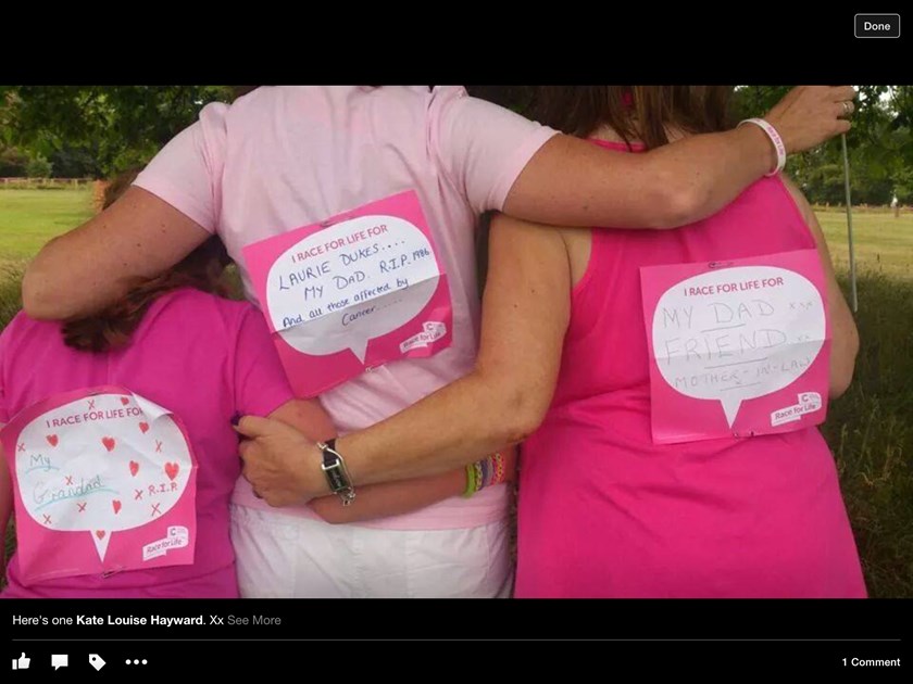 Kate Hayward is fundraising for Cancer Research UK