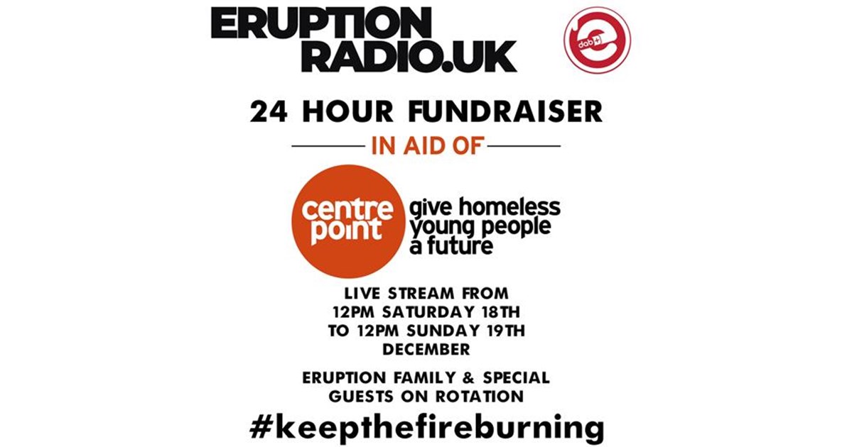 Eruption Radio is fundraising for Centrepoint