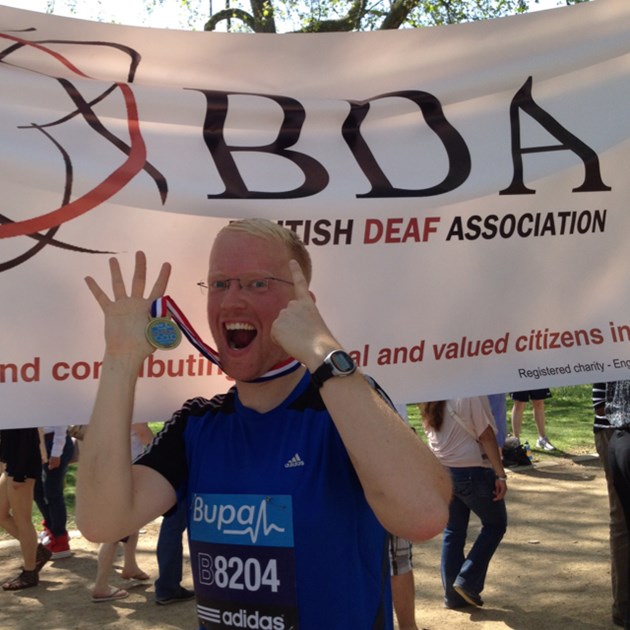 James Clarke is fundraising for British Deaf Association