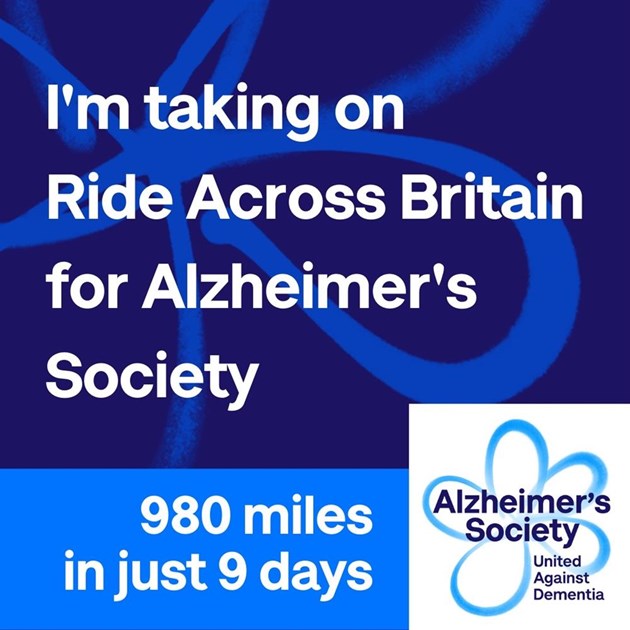 Jonathan Walder is fundraising for Alzheimer's Society