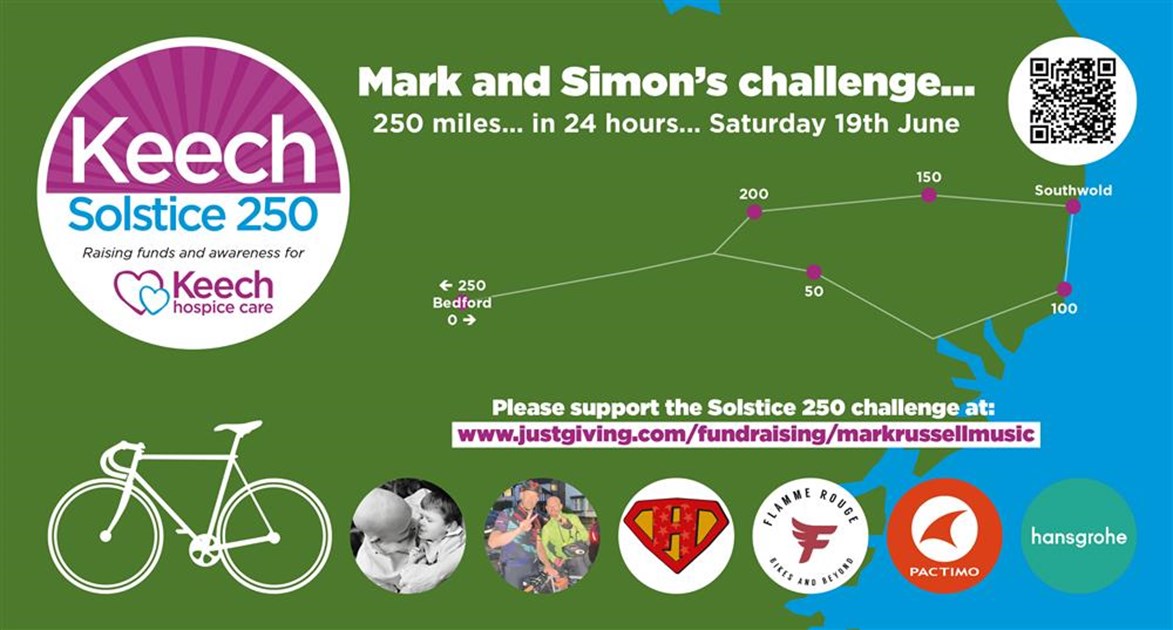 Mark Russell is fundraising for Keech Hospice Care