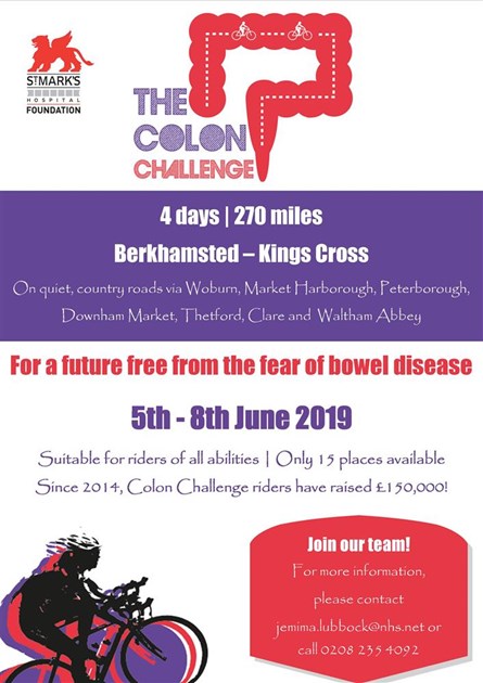 Adrian O'Grady is fundraising for St Mark's Hospital Foundation