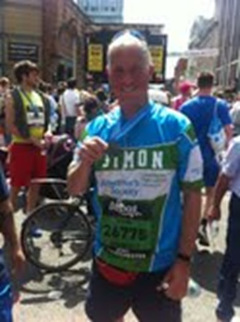 Simon Bury is fundraising for Alzheimer's Society