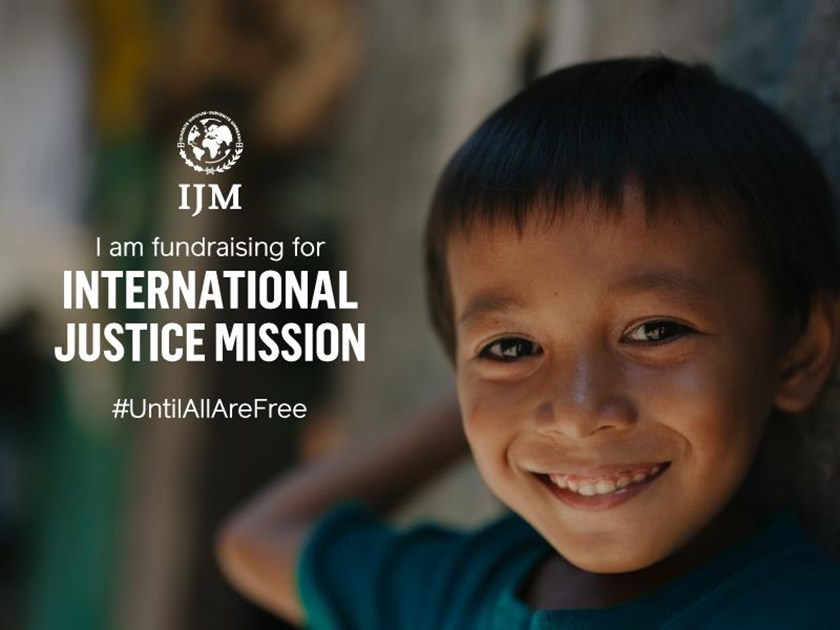 Jonathan Graham is fundraising for International Justice Mission UK