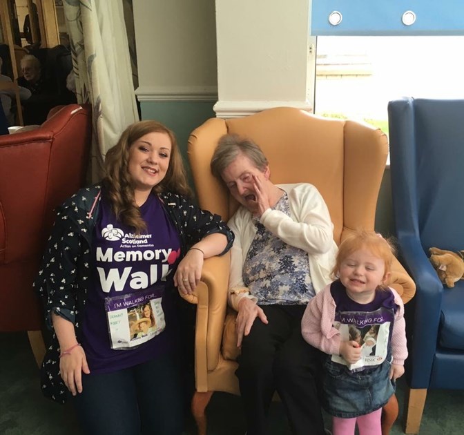 Kerry-Ann Conway is fundraising for Alzheimer Scotland