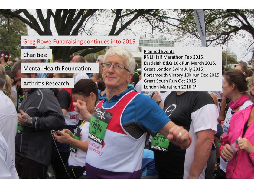 Greg Rowe is fundraising for Arthritis UK