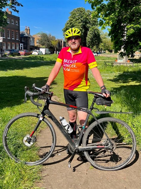 James Pargeter is fundraising for Breast Cancer Now