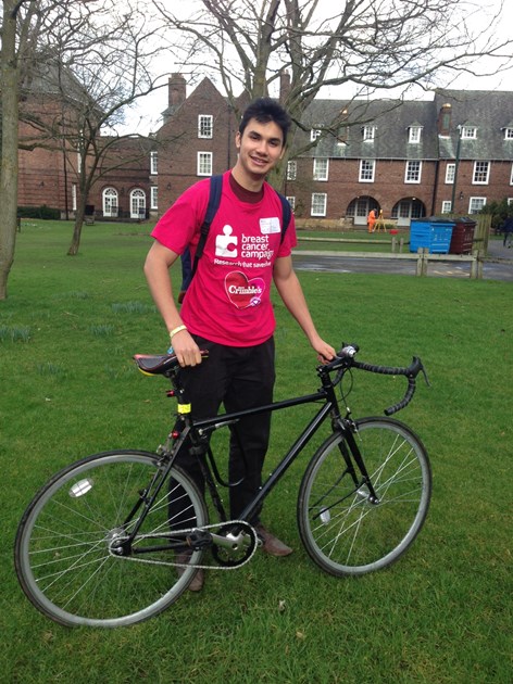 Josh Fernandes is fundraising for Breast Cancer Now