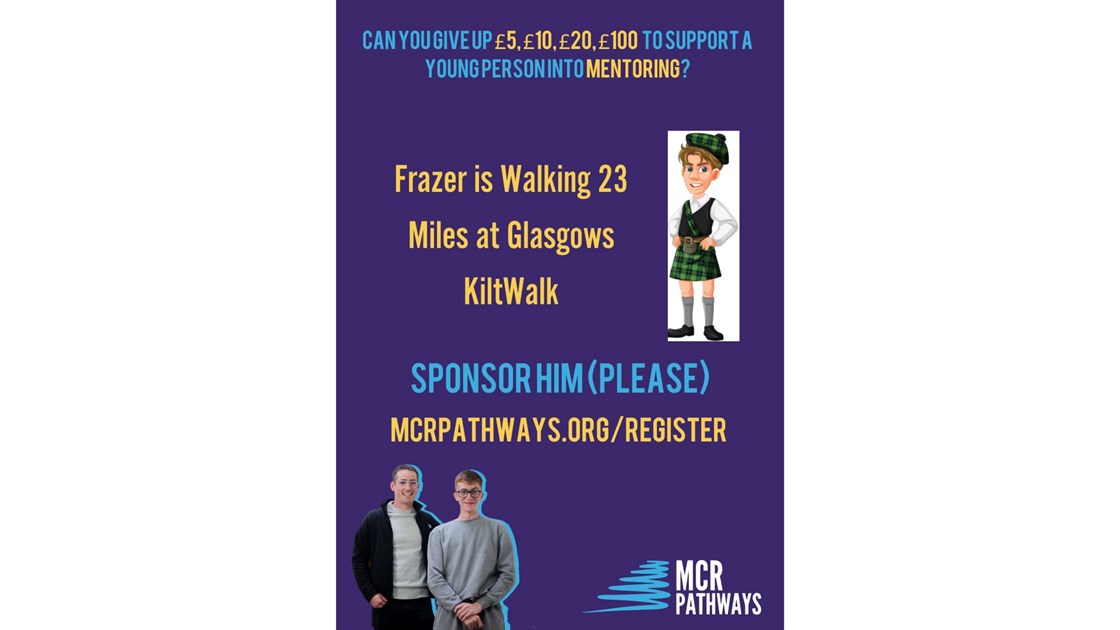 Frazer Brown is fundraising for MCR Pathways