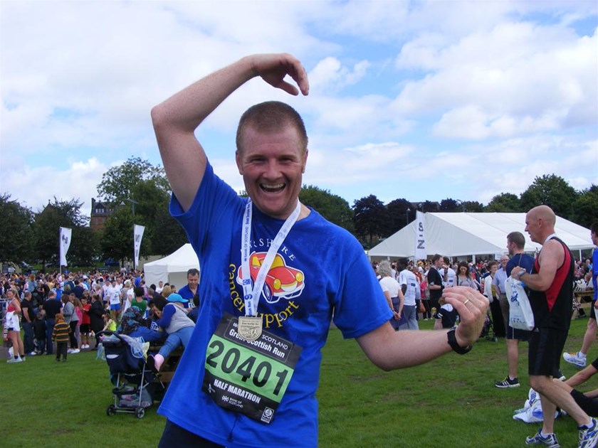 Alan Gilmour is fundraising for Ayrshire Cancer Support