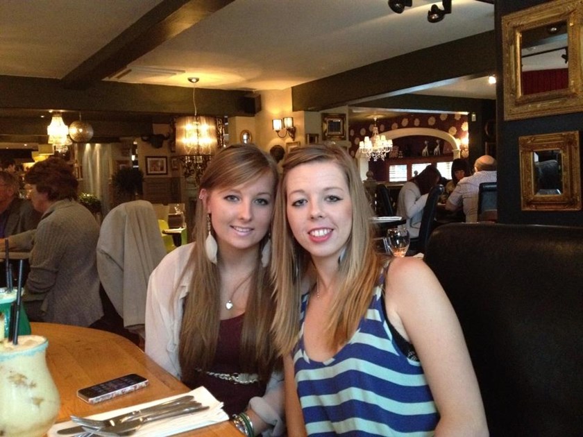 Vicky and Becky Salisbury is fundraising for Alzheimer's Society