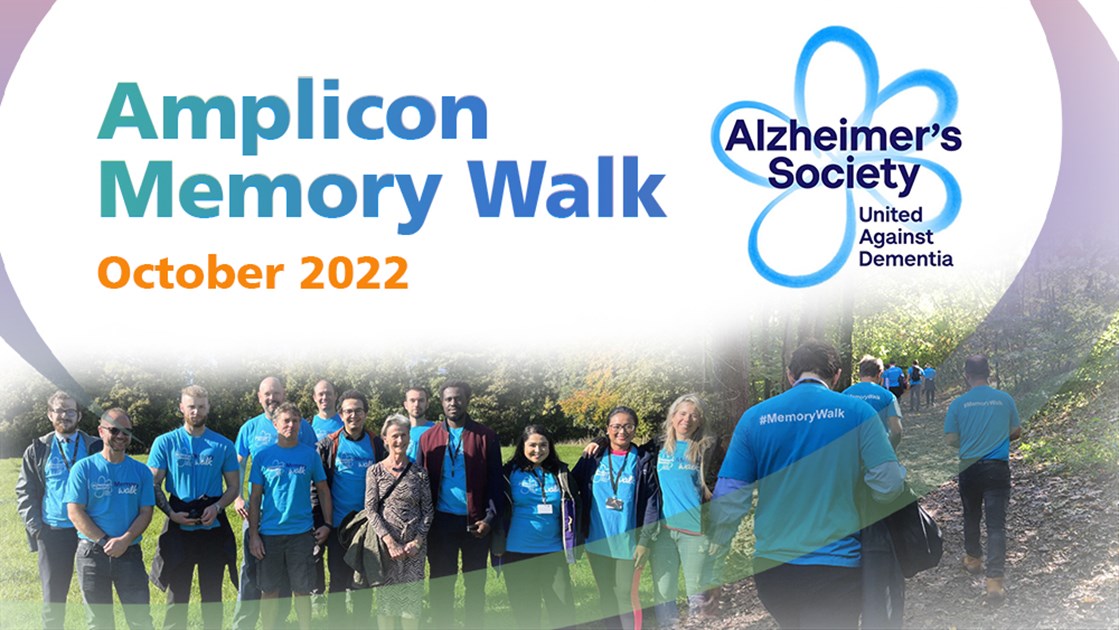 Amplicon Team is fundraising for Alzheimer's Society