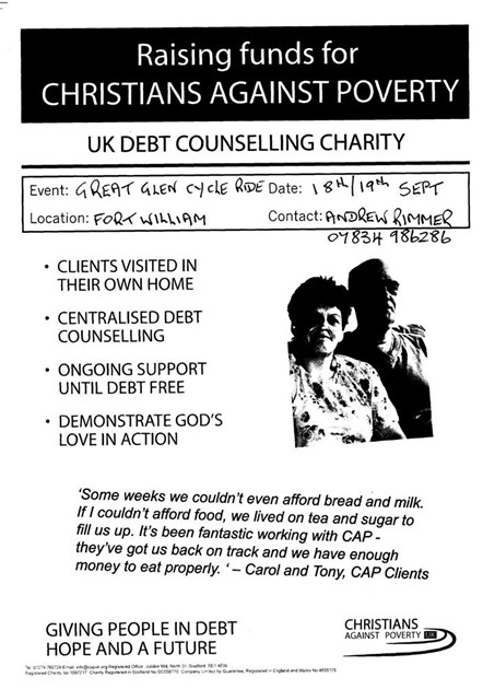 Andrew Rimmer is fundraising for Christians Against Poverty