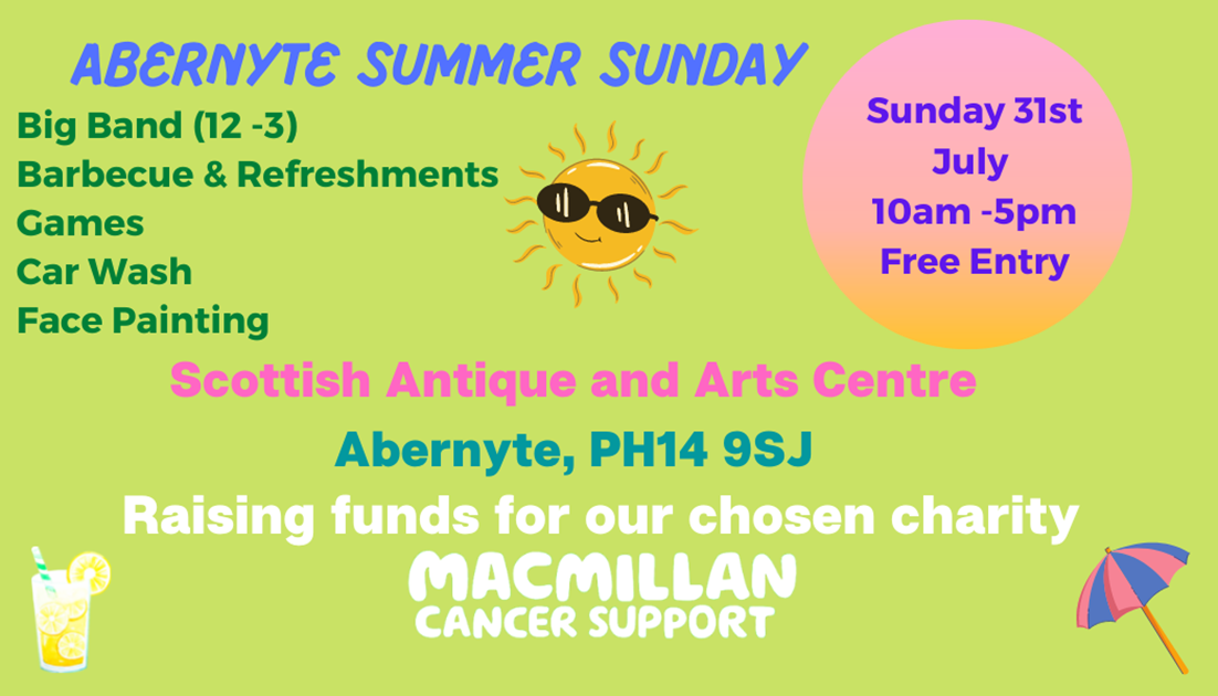 Scottish Antique and Arts Centre Abernyte is fundraising for Macmillan ...