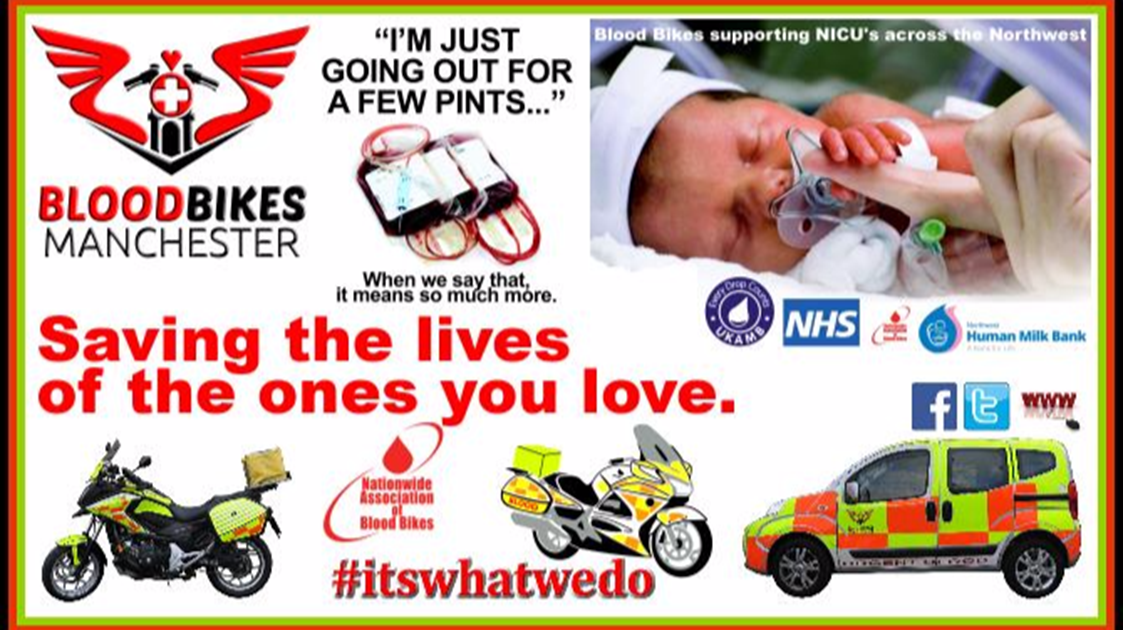 Michaela Leach is fundraising for Blood Bikes Manchester