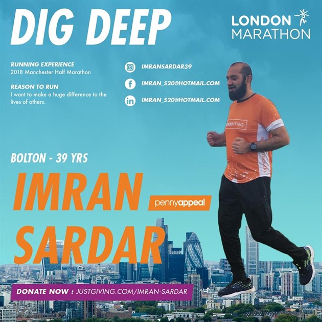 Imran Sardar is fundraising for Penny Appeal