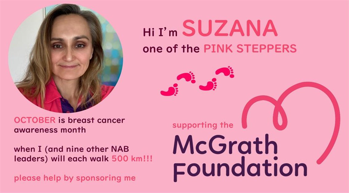 Suzana Ristevski is fundraising for McGrath Foundation