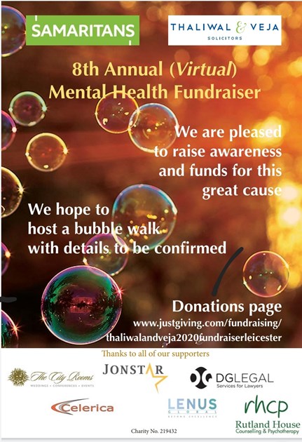Ranjit Thaliwal is fundraising for Samaritans Leicester Branch