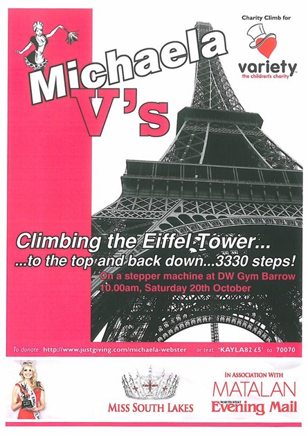 Michaela Webster is fundraising for Variety, the Children's Charity