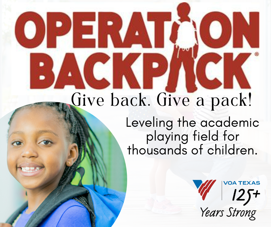 Operation Backpack - JustGiving