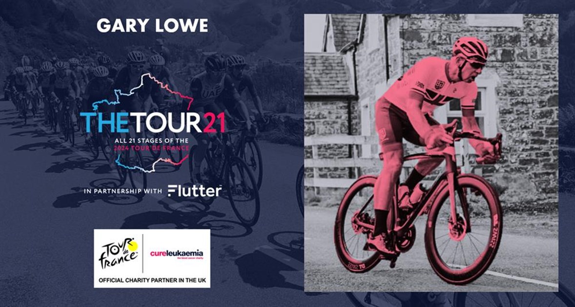 GARY LOWE is fundraising for Cure Leukaemia