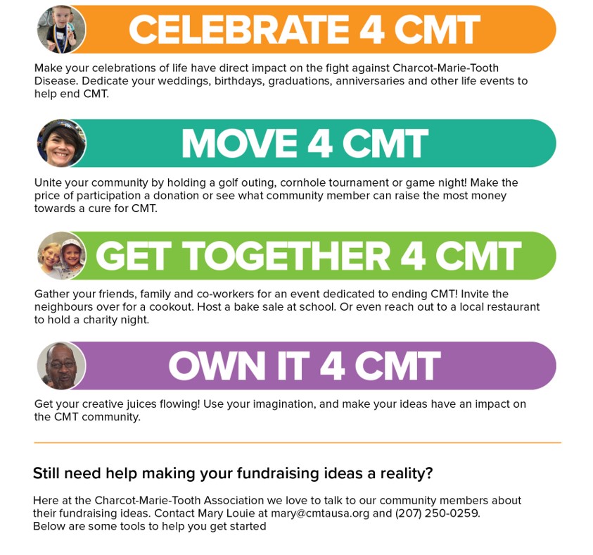 Charcot-Marie-Tooth Association- Build your own fundraiser - JustGiving