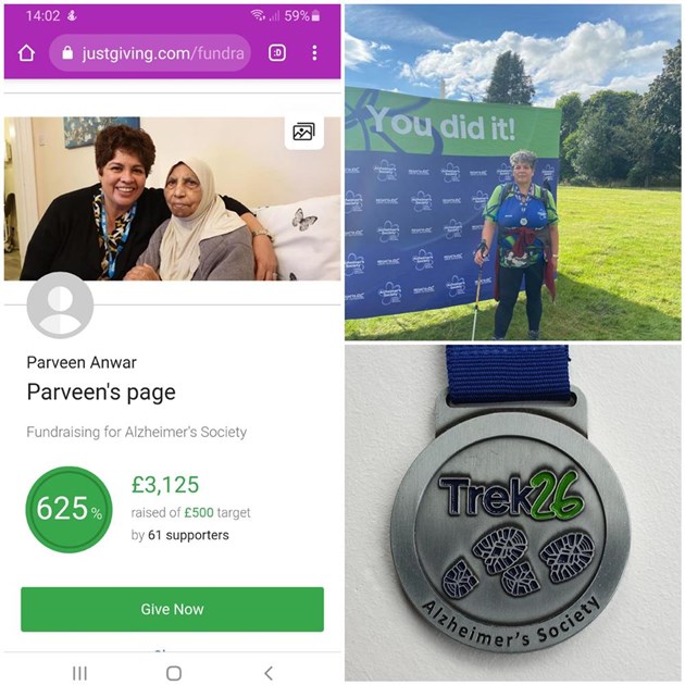 Parveen Anwar is fundraising for Alzheimer's Society