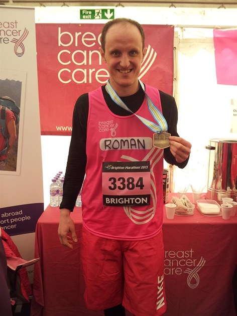 Roman Rosa is fundraising for Breast Cancer Care