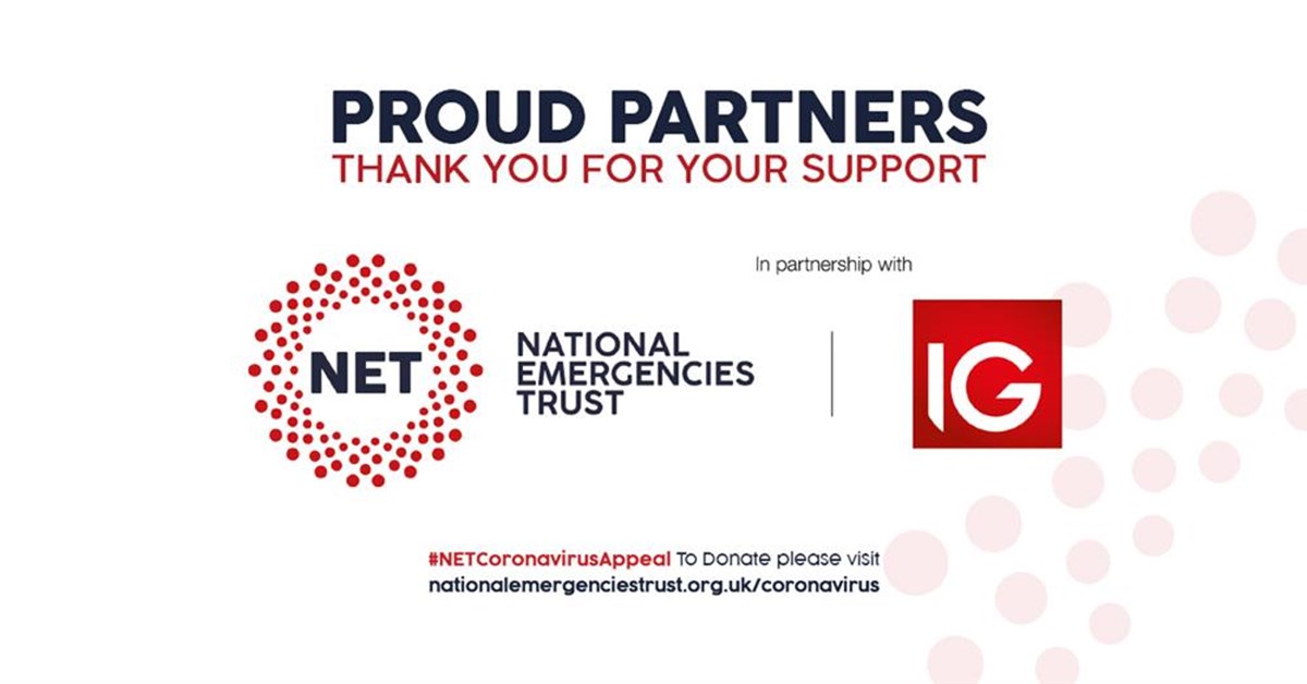 IG Group is fundraising for National Emergencies Trust