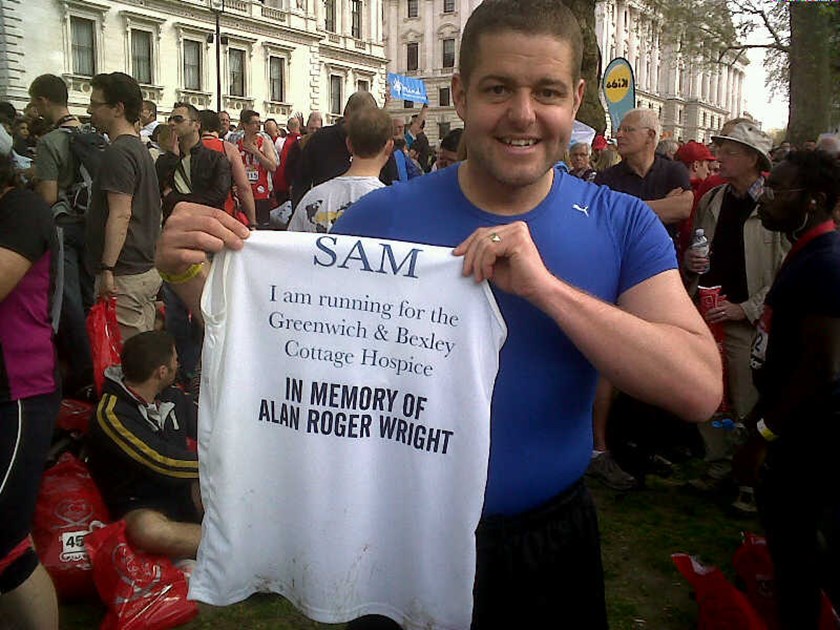 Sam Wright is fundraising for Greenwich & Bexley Community Hospice