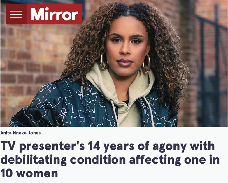 Anita Jones is fundraising for Endometriosis UK