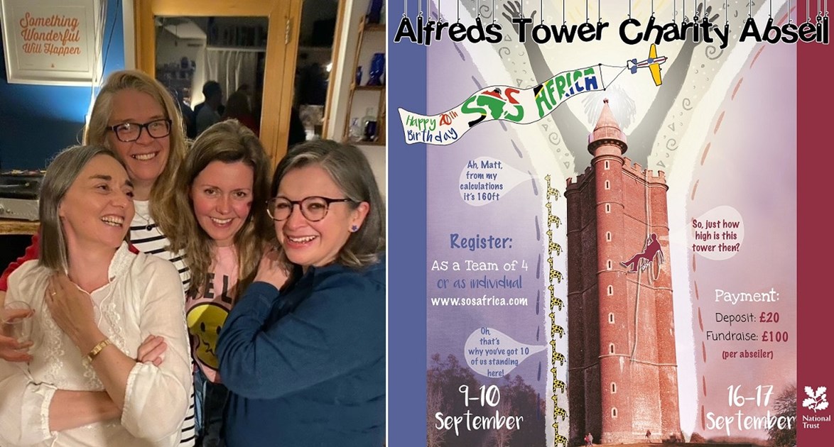 The Burnt Cakes Abseil Team is fundraising for SOS Africa