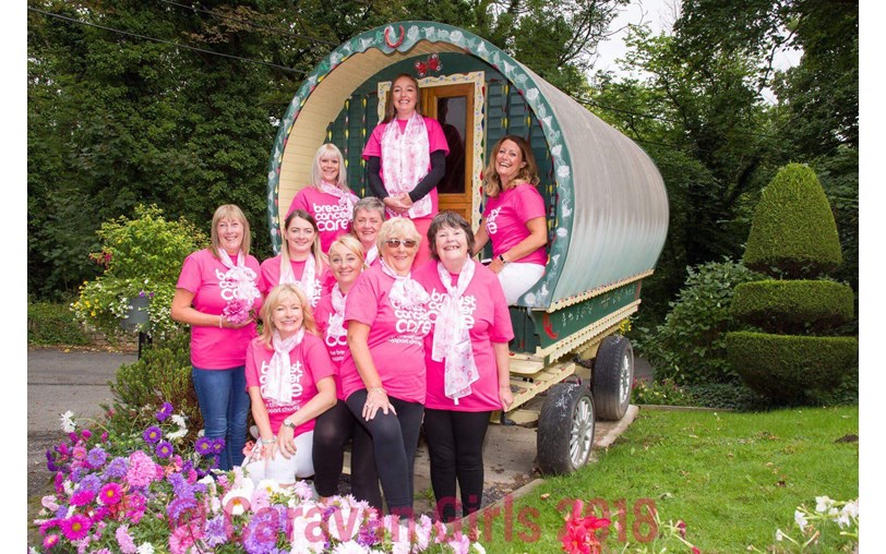 CaravanGirls Calendar is fundraising for Breast Cancer Care