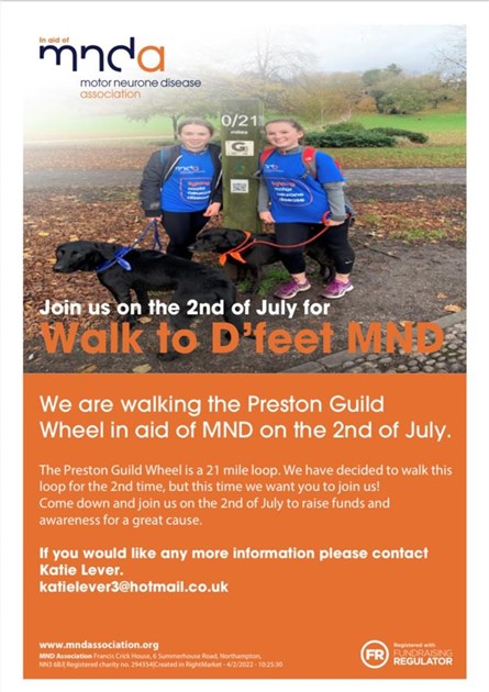 Katie Lever is fundraising for Motor Neurone Disease Association