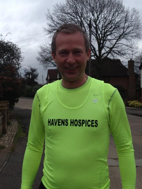 Jon Ward is fundraising for Havens Hospices