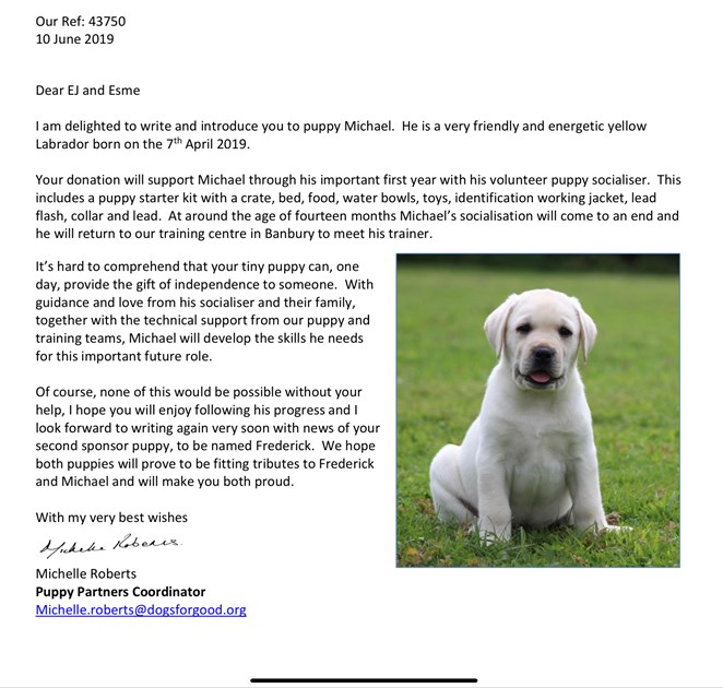 Emma Jane Phillips is fundraising for Dogs For Good