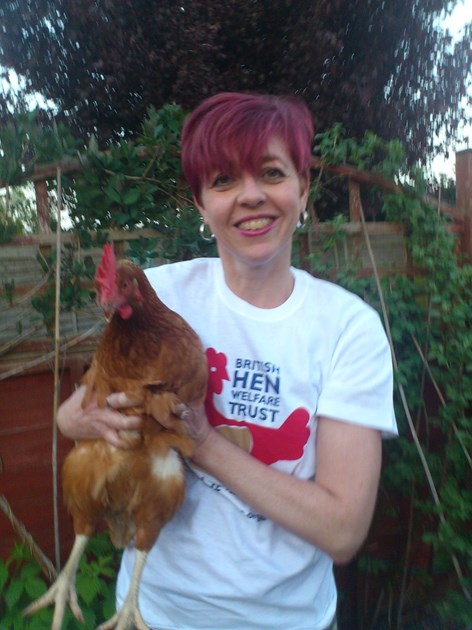 Victoria Ingamells is fundraising for British Hen Welfare Trust