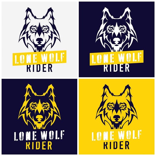 Lone wolf Rider is fundraising for Mind